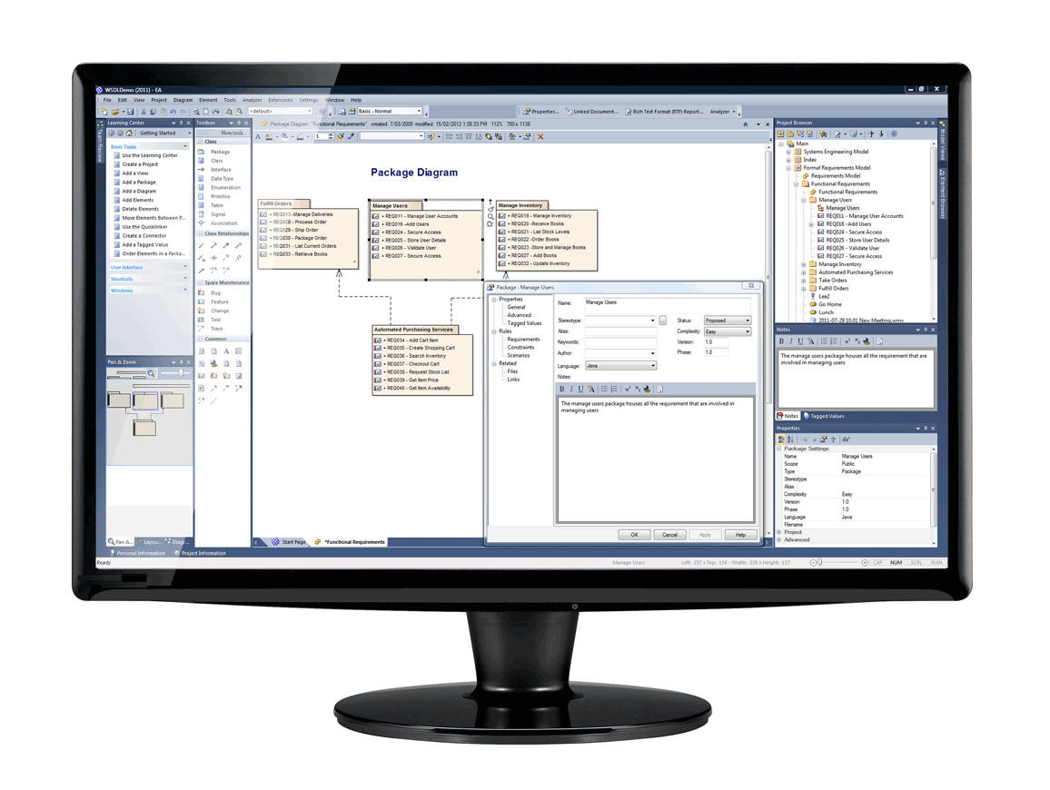 User Interface, Tools and Productivity Boosters | Sparx Systems