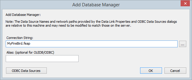 Add Database Manager | Enterprise Architect User Guide