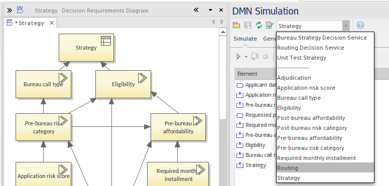 DMN Simulation | Enterprise Architect User Guide DMN Simulation | Enterprise Architect User Guide