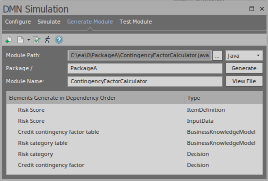 Integrate DMN Module Into UML Class Element | Enterprise Architect User ...