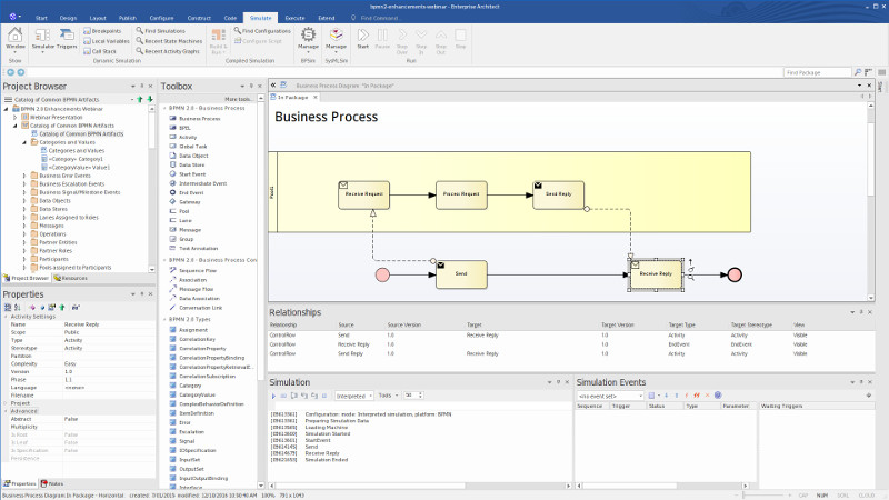 Screenshots of Enterprise Architect | Sparx Systems